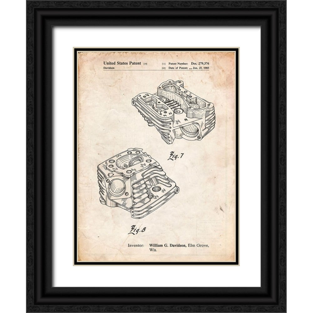 Borders, Cole 19x24 Black Ornate Wood Framed with Double Matting Museum ...