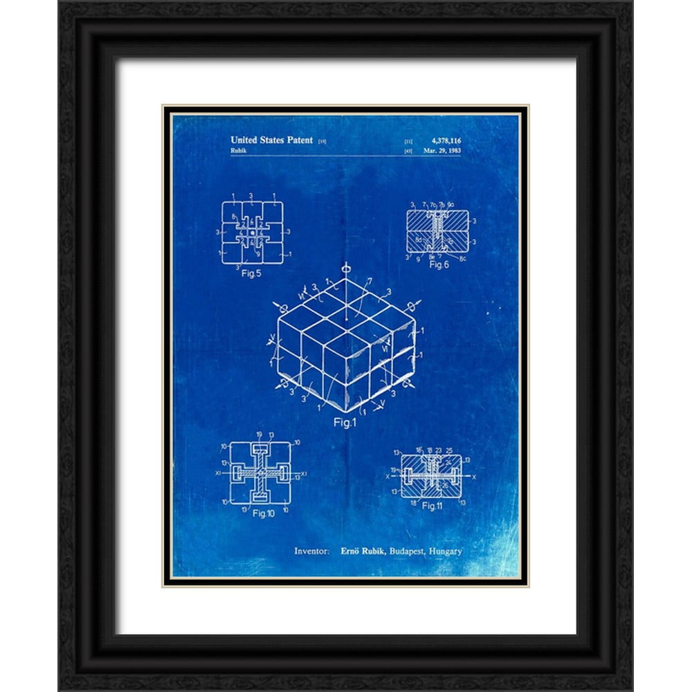 Borders, Cole 19x24 Black Ornate Wood Framed with Double Matting Museum ...