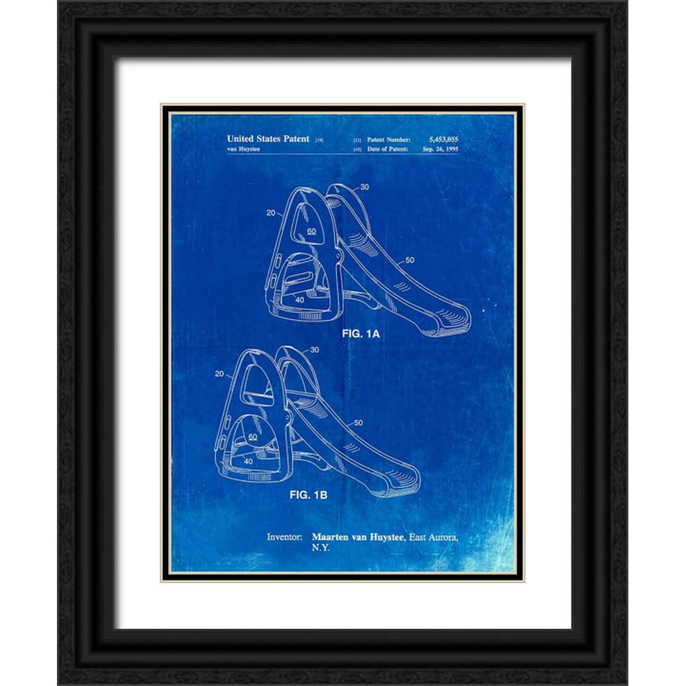 Borders, Cole 19x24 Black Ornate Wood Framed with Double Matting Museum ...