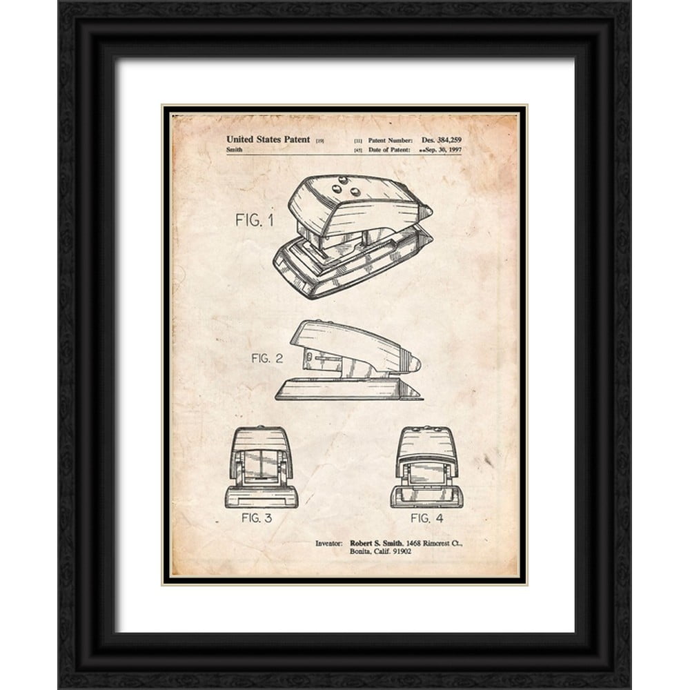 Borders, Cole 19x24 Black Ornate Wood Framed with Double Matting Museum ...