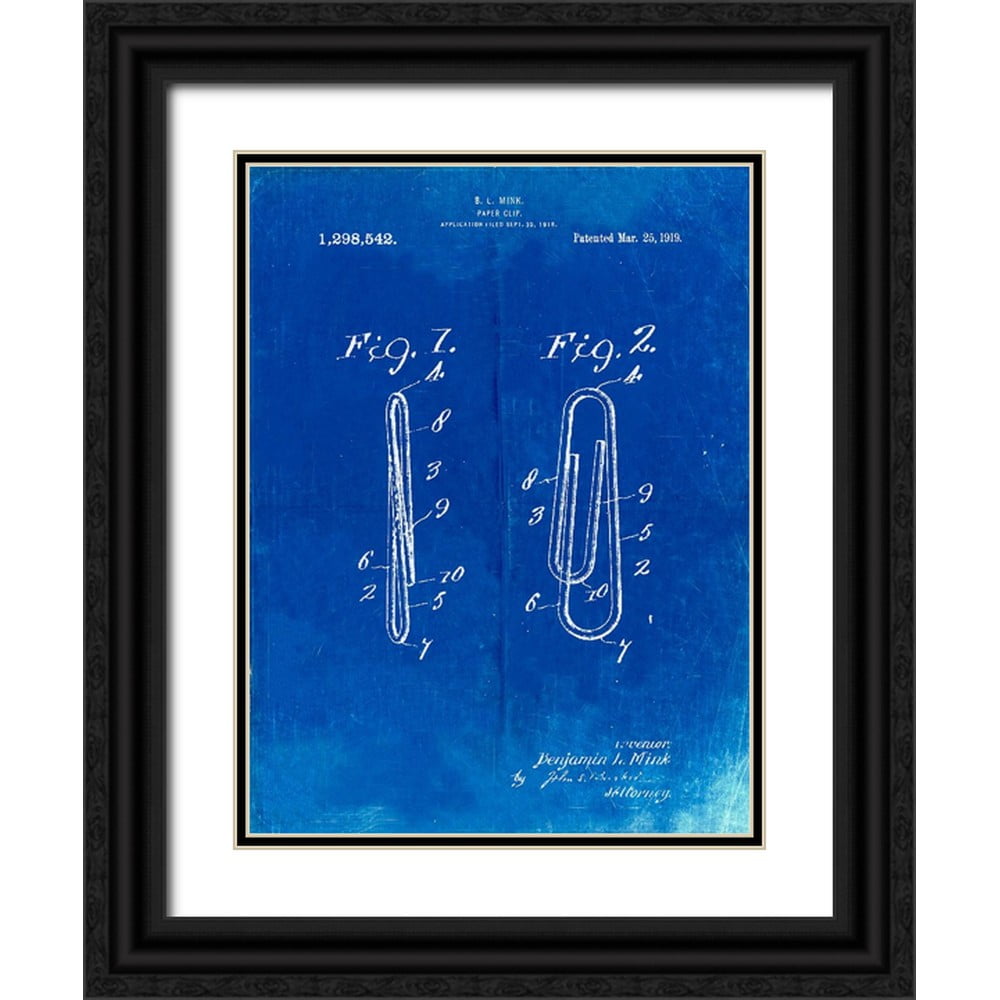 Borders, Cole 19x24 Black Ornate Wood Framed with Double Matting Museum ...