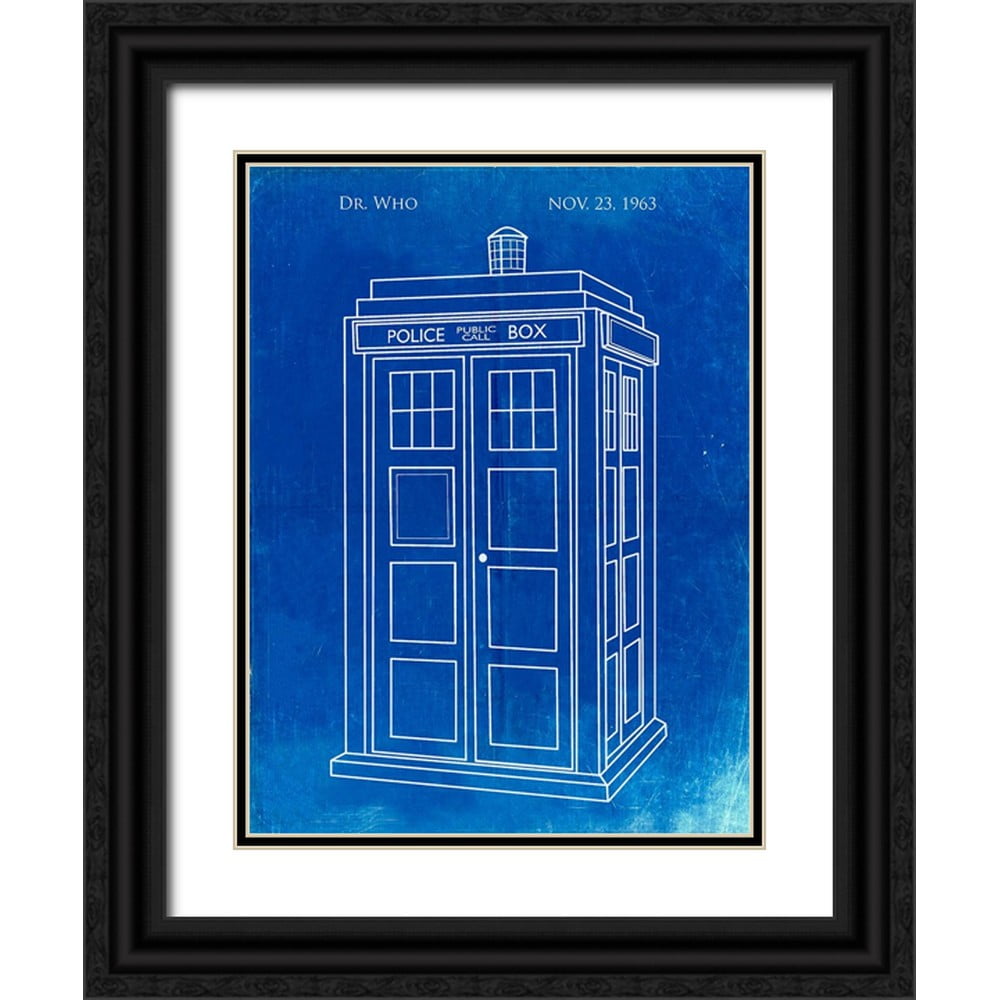 Borders, Cole 19x24 Black Ornate Wood Framed with Double Matting Museum ...