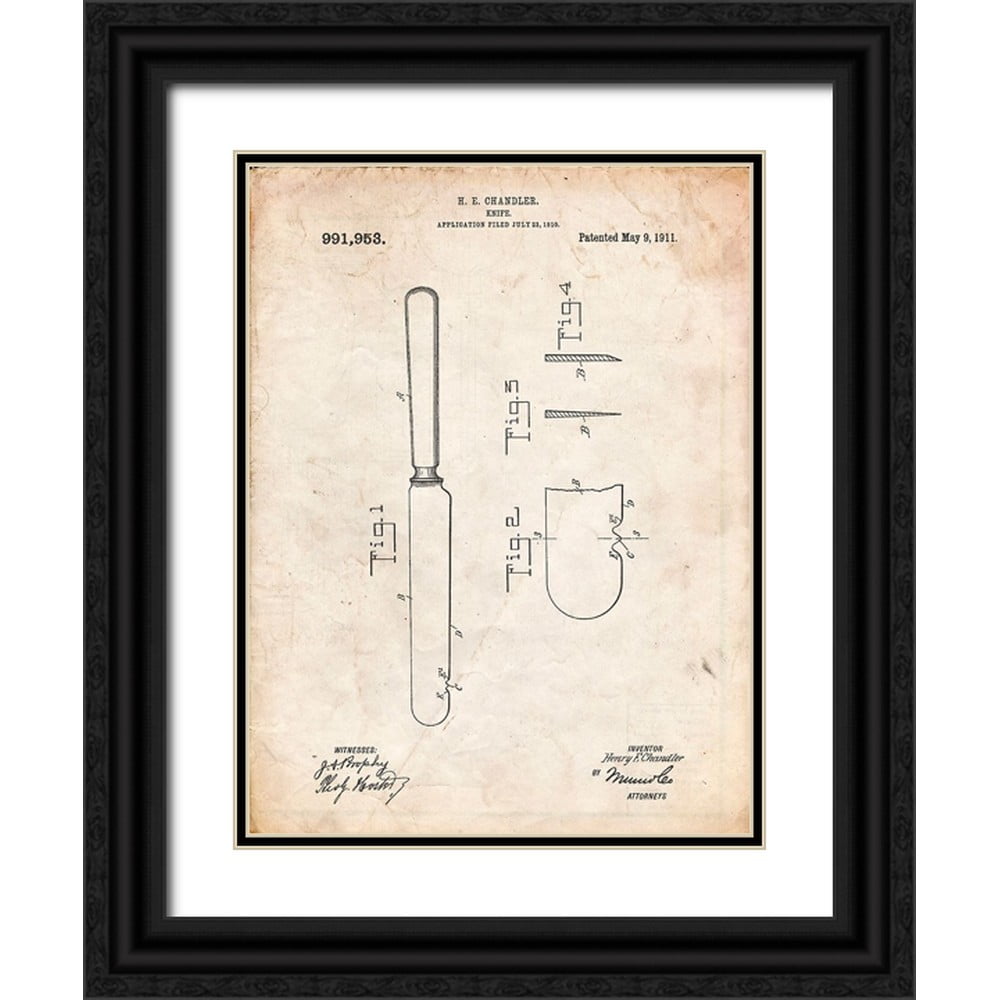 Borders, Cole 19x24 Black Ornate Wood Framed with Double Matting Museum ...
