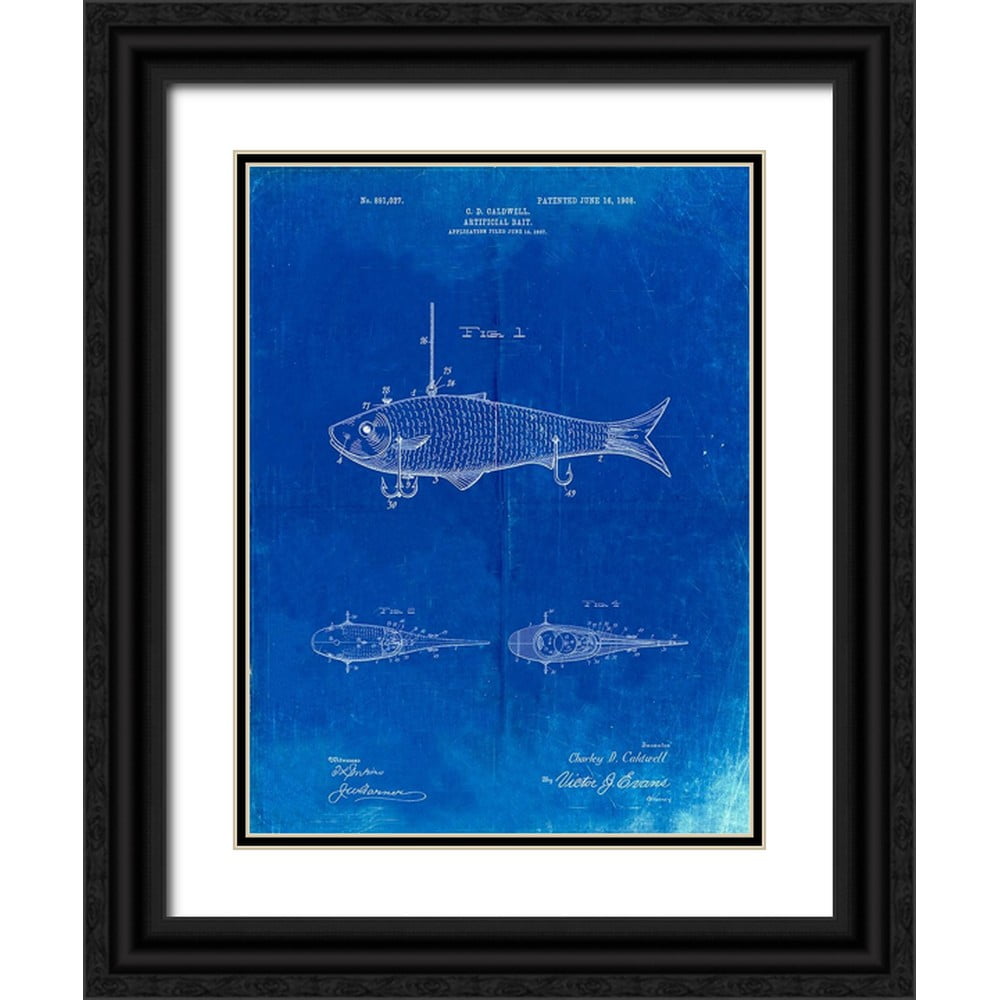 Borders, Cole 19x24 Black Ornate Wood Framed with Double Matting Museum ...