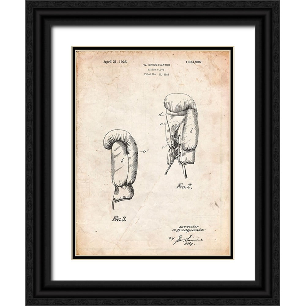 Borders, Cole 19x24 Black Ornate Wood Framed with Double Matting Museum ...