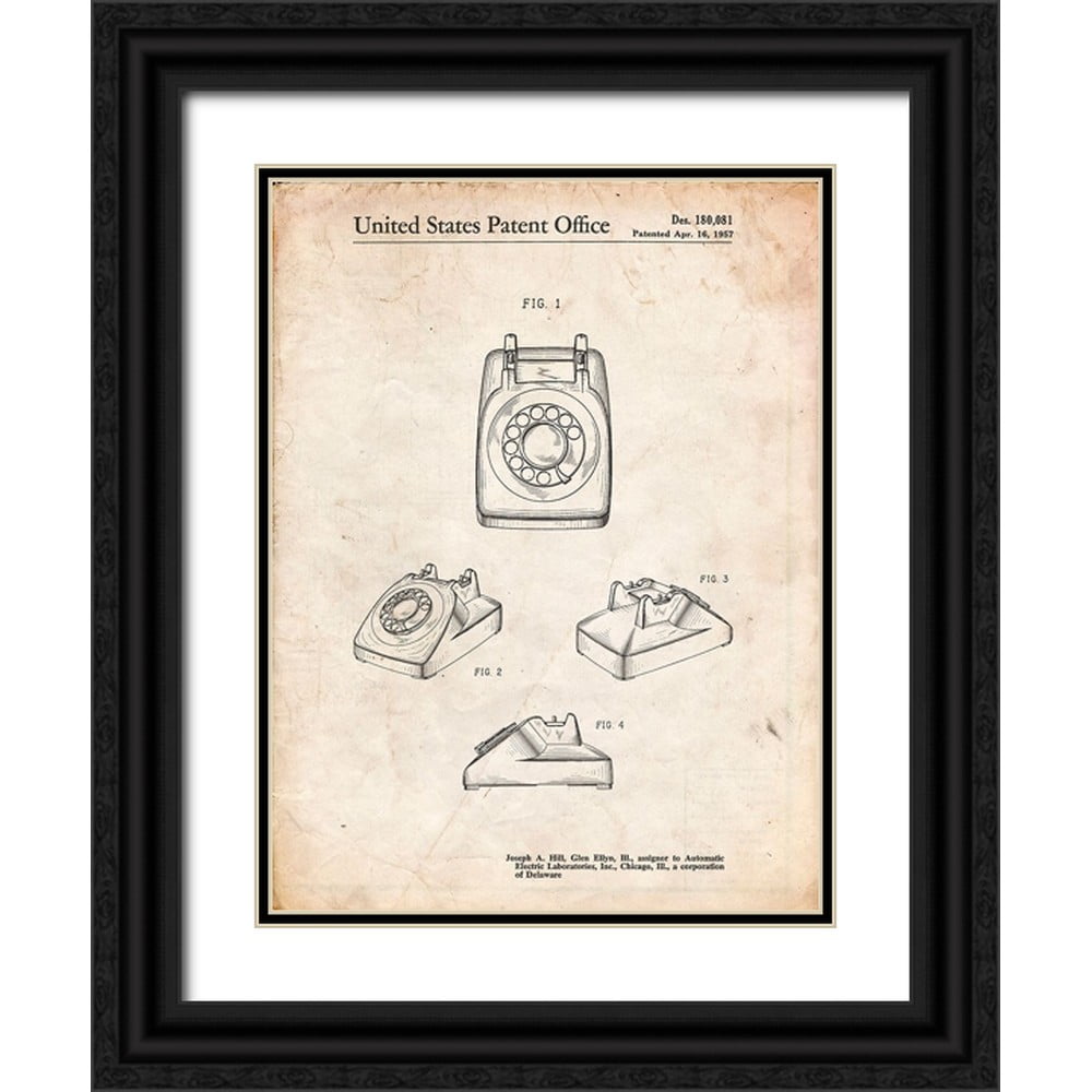 Borders, Cole 19x24 Black Ornate Wood Framed with Double Matting Museum ...