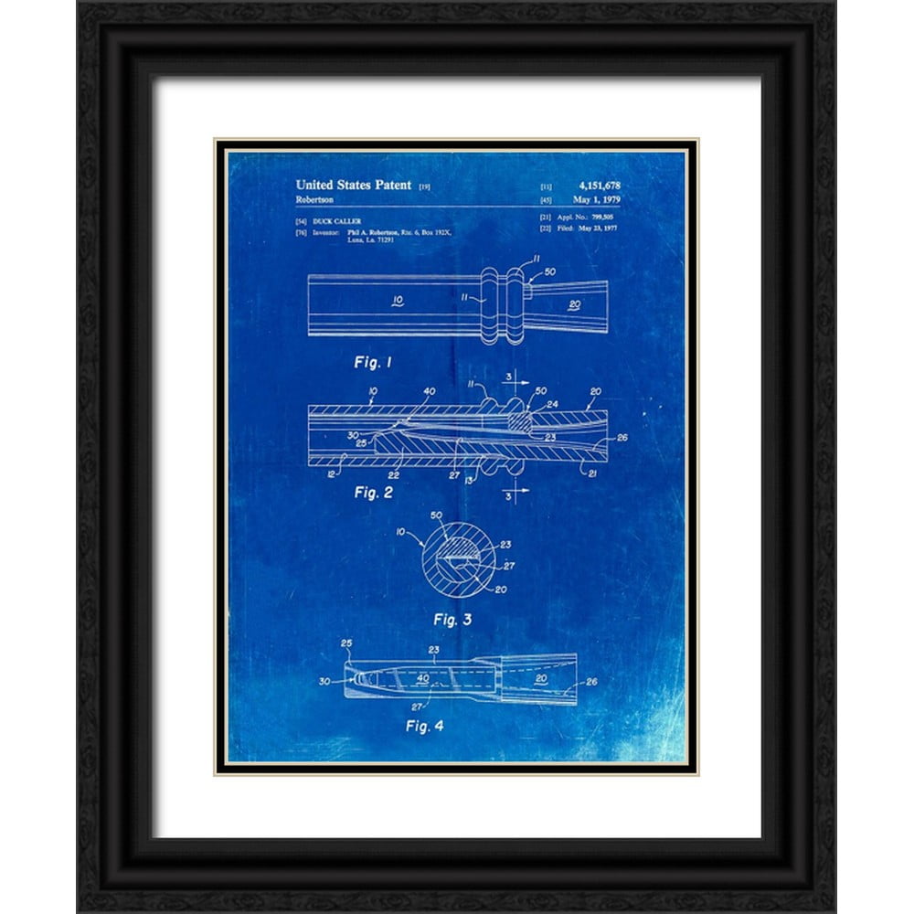 Borders, Cole 19x24 Black Ornate Wood Framed with Double Matting Museum ...