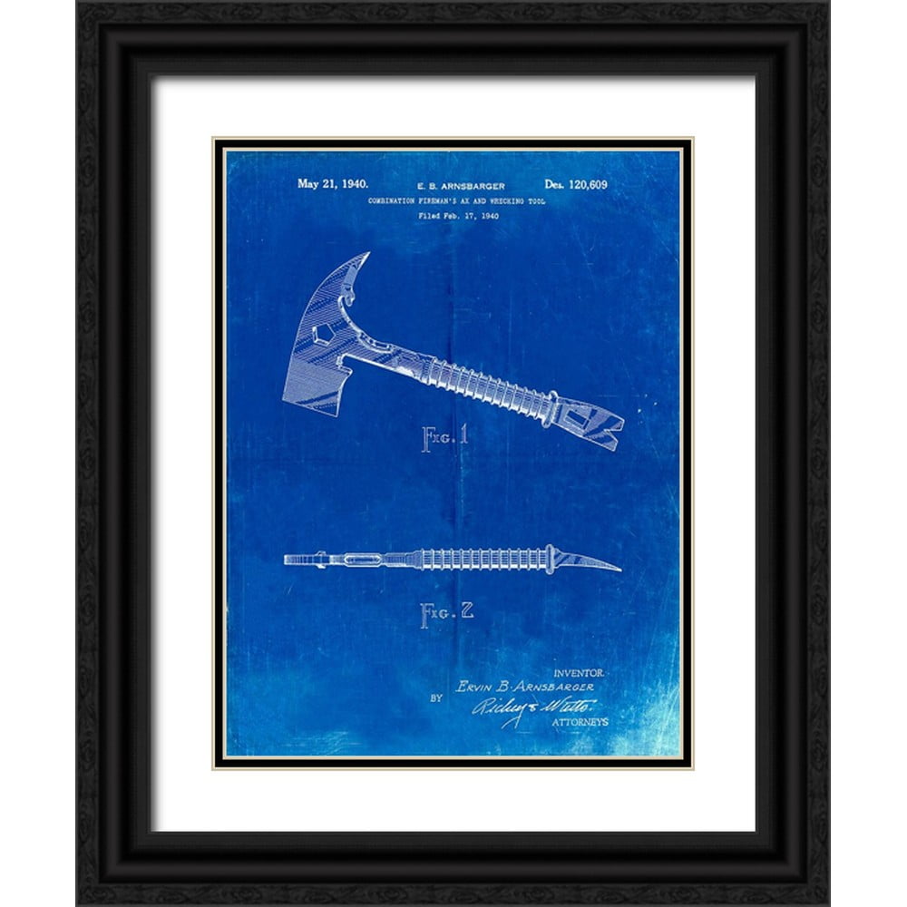 Borders, Cole 19x24 Black Ornate Wood Framed with Double Matting Museum Art Print Titled - PP812 ...