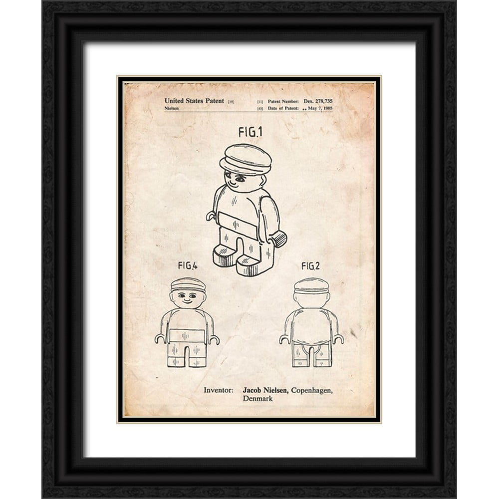 Borders, Cole 19x24 Black Ornate Wood Framed with Double Matting Museum ...