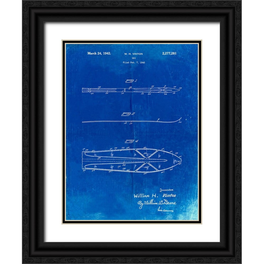 Borders, Cole 19x24 Black Ornate Wood Framed with Double Matting Museum ...