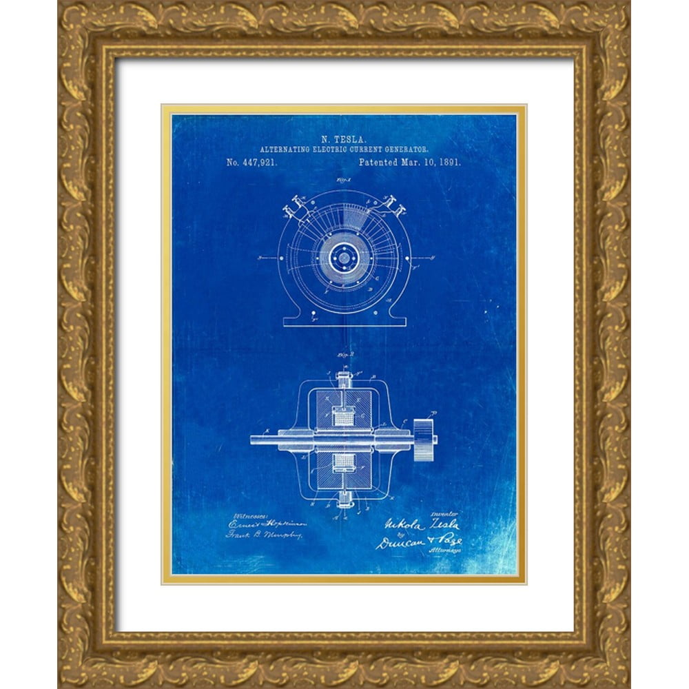 Borders, Cole 19x24 Gold Ornate Wood Framed with Double Matting Museum ...