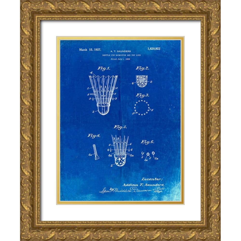 Borders, Cole 19x24 Gold Ornate Wood Framed with Double Matting Museum ...