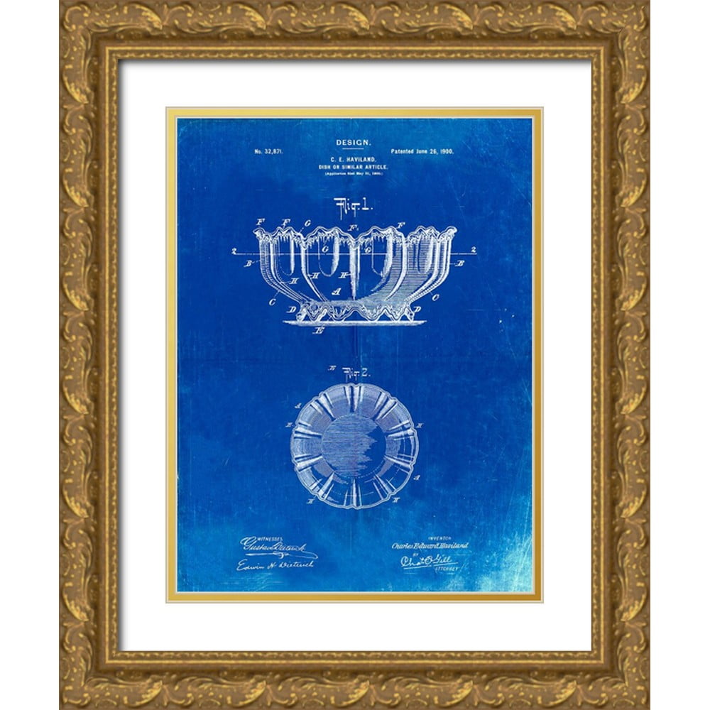 Borders, Cole 19x24 Gold Ornate Wood Framed with Double Matting Museum Art Print Titled - PP680 ...