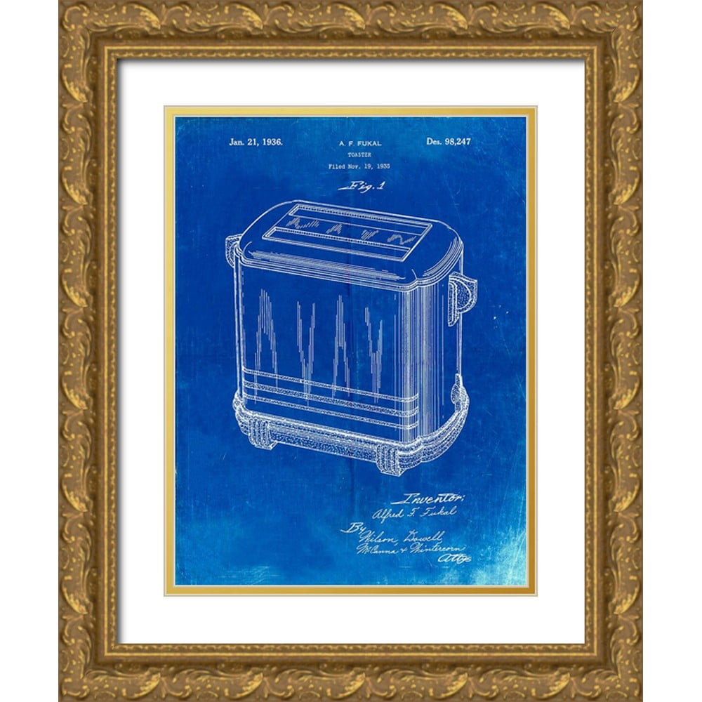 Borders, Cole 19x24 Gold Ornate Wood Framed with Double Matting Museum ...