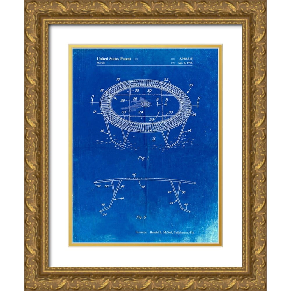 Borders, Cole 19x24 Gold Ornate Wood Framed with Double Matting Museum ...