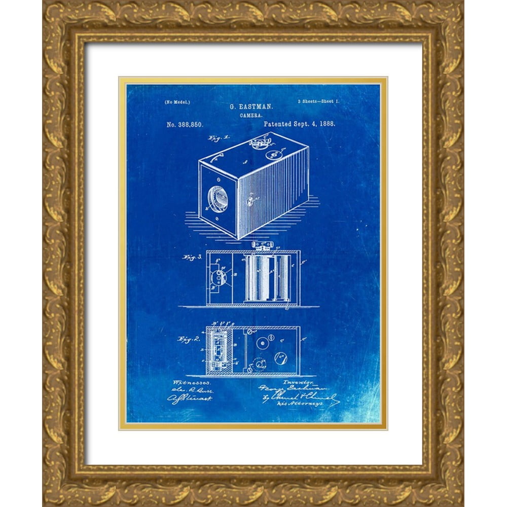 Borders, Cole 19x24 Gold Ornate Wood Framed with Double Matting Museum ...