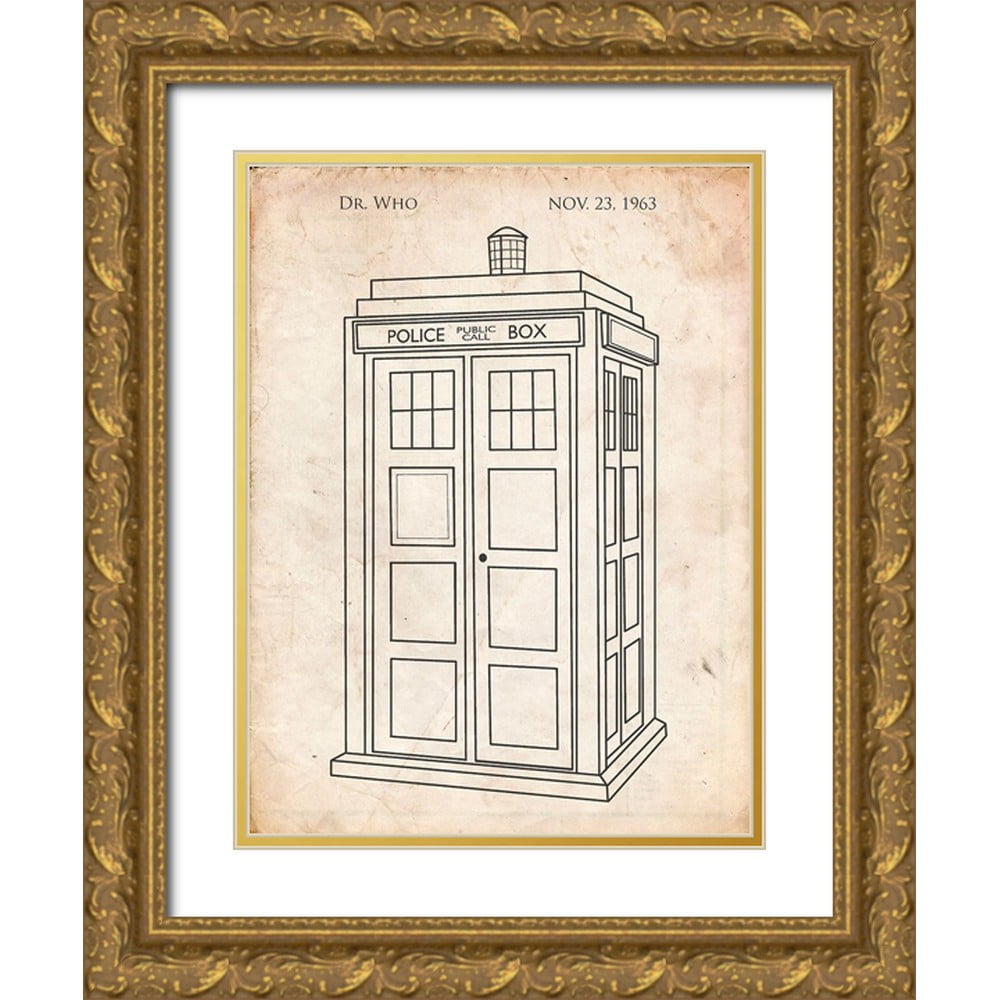 Borders, Cole 19x24 Gold Ornate Wood Framed with Double Matting Museum ...
