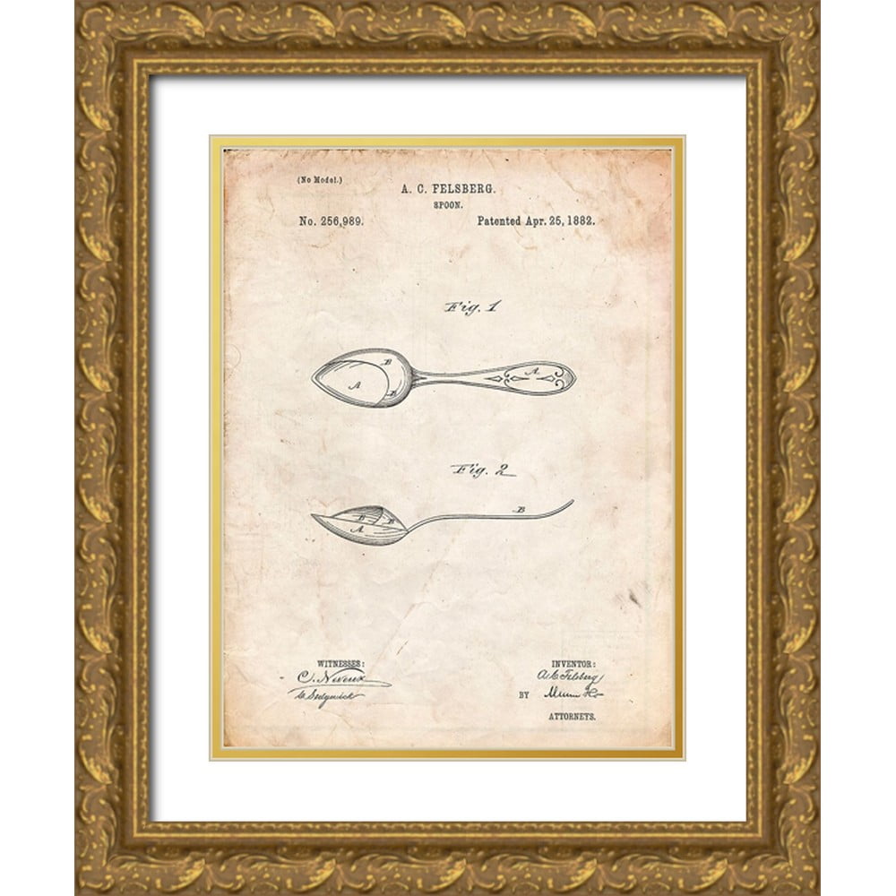 Borders, Cole 19x24 Gold Ornate Wood Framed with Double Matting Museum ...