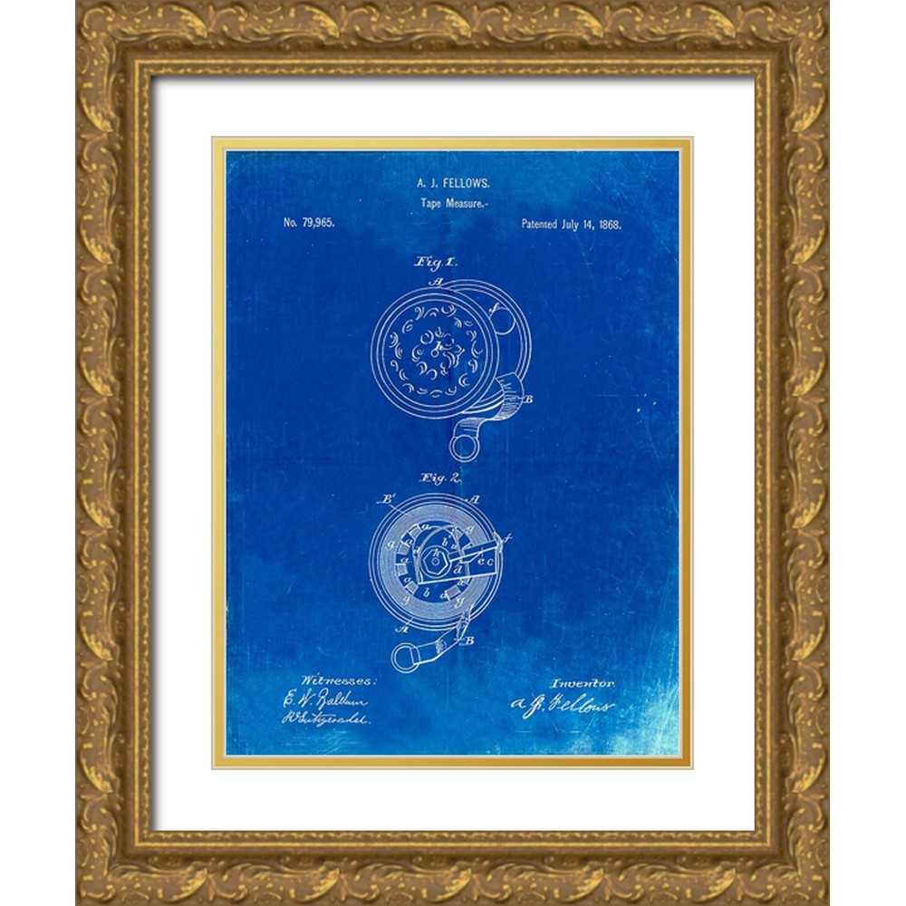 Borders, Cole 19x24 Gold Ornate Wood Framed with Double Matting Museum ...