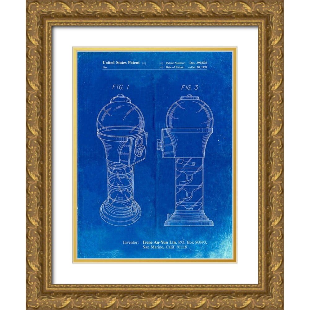 Borders, Cole 19x24 Gold Ornate Wood Framed with Double Matting Museum ...