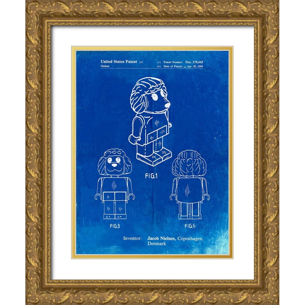 Borders, Cole 19x24 Gold Ornate Wood Framed with Double Matting Museum ...