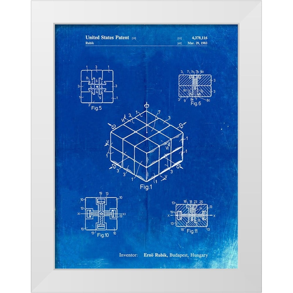 Borders, Cole 19x24 White Modern Wood Framed Museum Art Print Titled ...