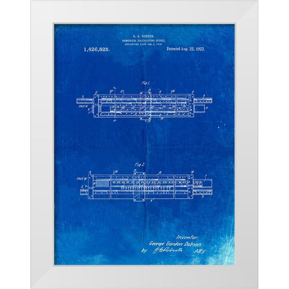 Borders, Cole 19x24 White Modern Wood Framed Museum Art Print Titled ...