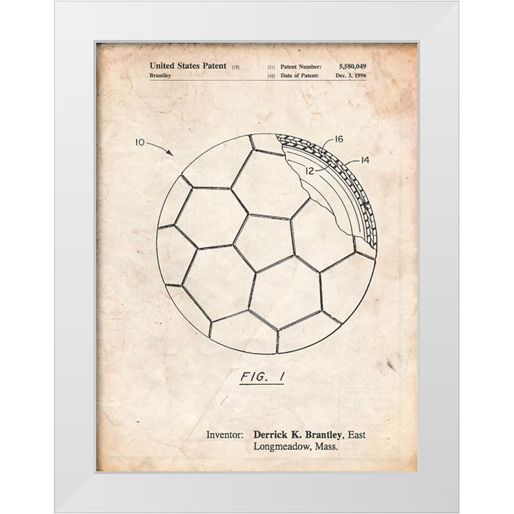 Borders, Cole 19x24 White Modern Wood Framed Museum Art Print Titled ...