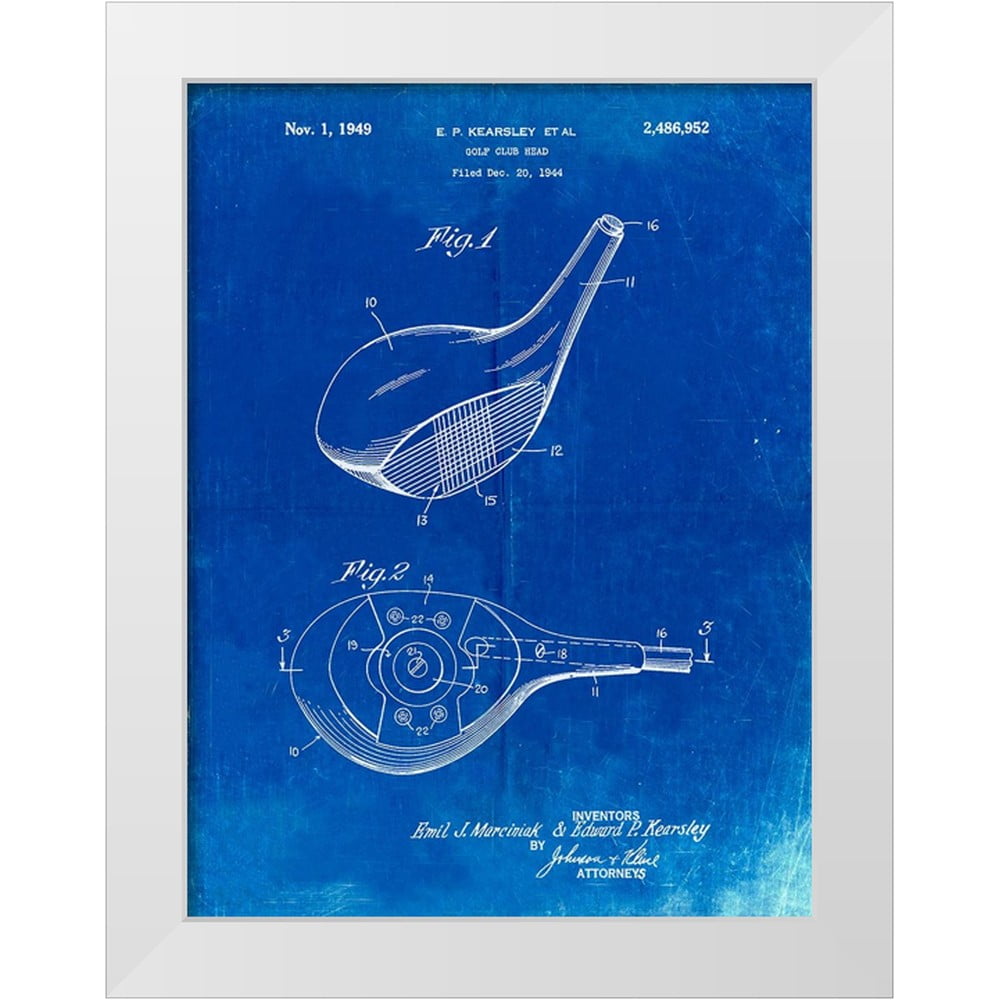 Borders, Cole 19x24 White Modern Wood Framed Museum Art Print Titled ...