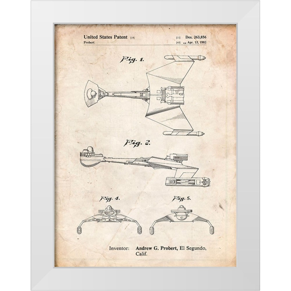Borders, Cole 19x24 White Modern Wood Framed Museum Art Print Titled ...