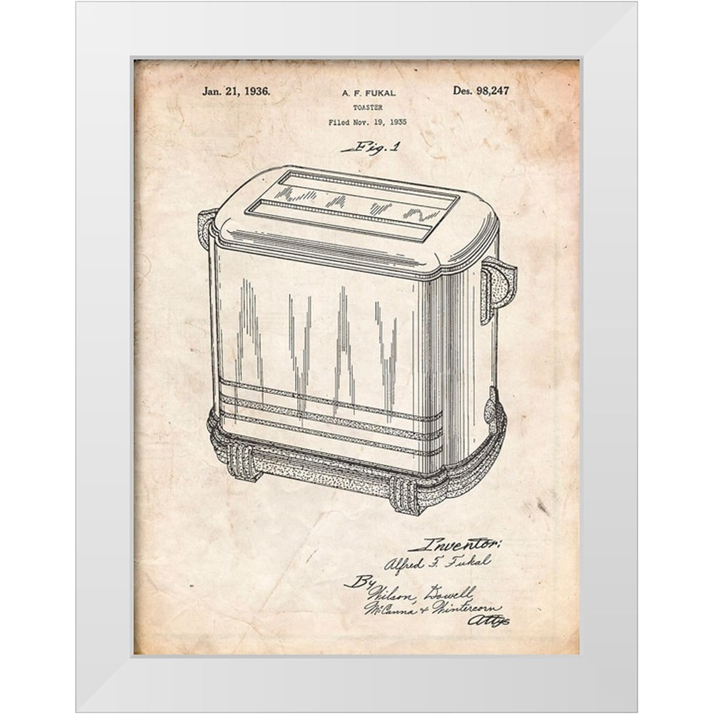 Borders, Cole 19x24 White Modern Wood Framed Museum Art Print Titled ...