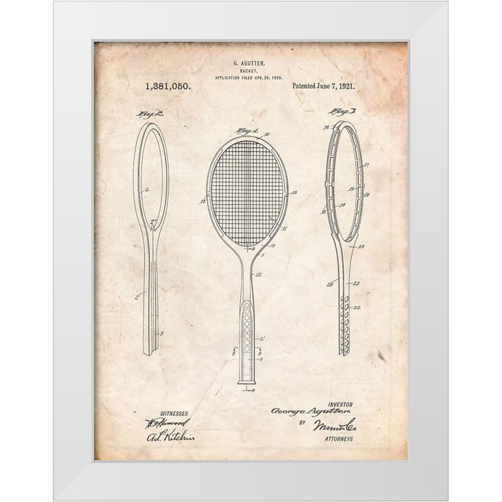 Borders, Cole 19x24 White Modern Wood Framed Museum Art Print Titled ...