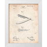 Borders, Cole 19x24 White Modern Wood Framed Museum Art Print Titled - PP1178-Vintage Parchment ...