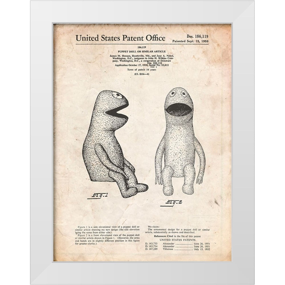 Borders, Cole 19x24 White Modern Wood Framed Museum Art Print Titled ...