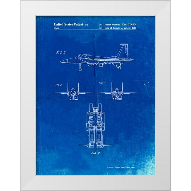 Borders, Cole 19x24 White Modern Wood Framed Museum Art Print Titled ...