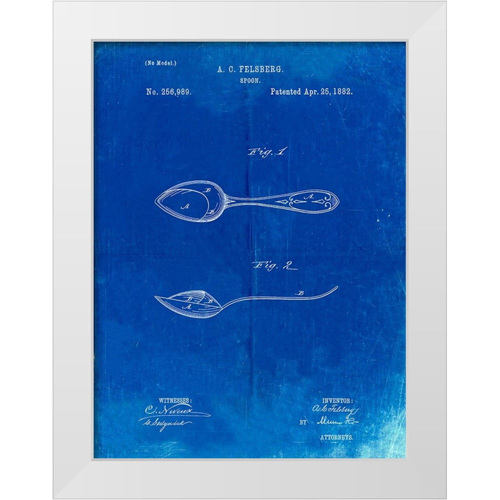 Borders, Cole 19x24 White Modern Wood Framed Museum Art Print Titled ...
