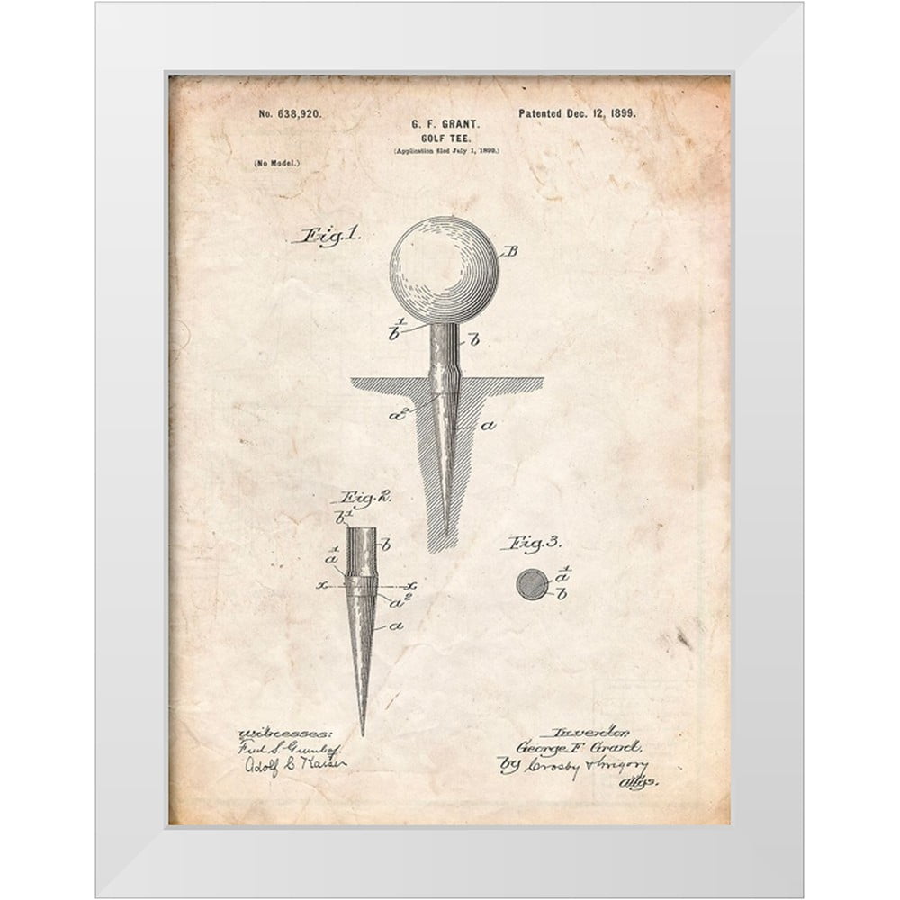 Borders, Cole 19x24 White Modern Wood Framed Museum Art Print Titled ...