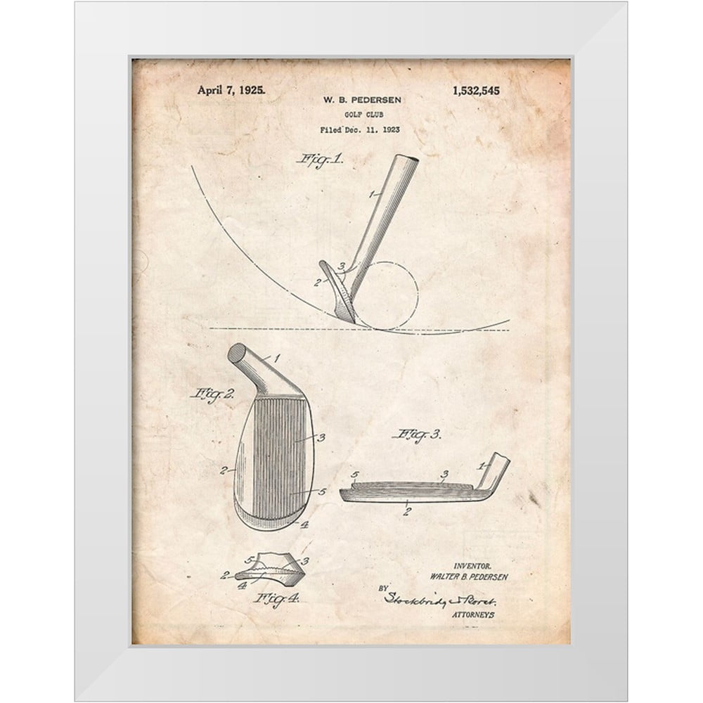 Borders, Cole 19x24 White Modern Wood Framed Museum Art Print Titled - PP240-Vintage Parchment ...