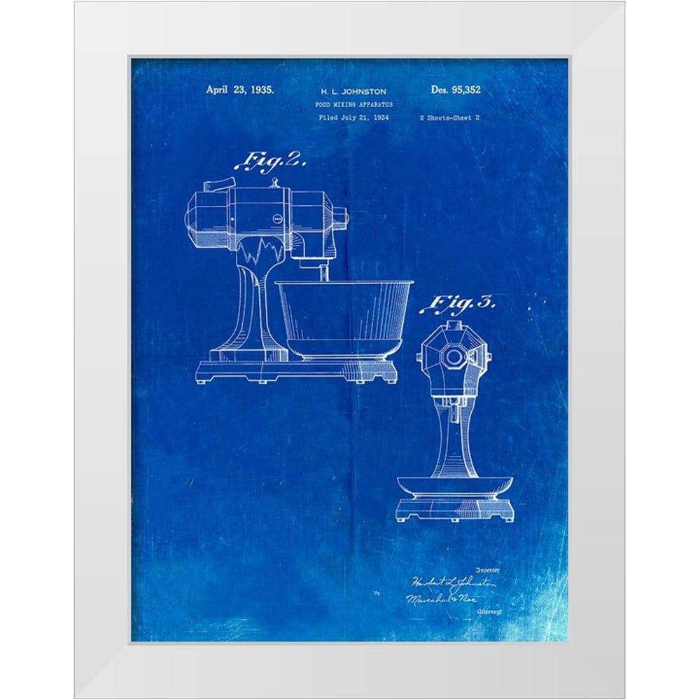 Borders, Cole 19x24 White Modern Wood Framed Museum Art Print Titled ...