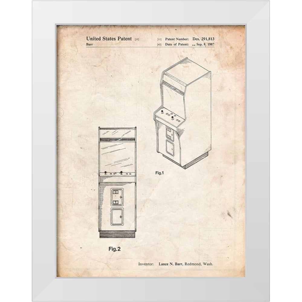 Borders, Cole 19x24 White Modern Wood Framed Museum Art Print Titled - PP357-Vintage Parchment ...