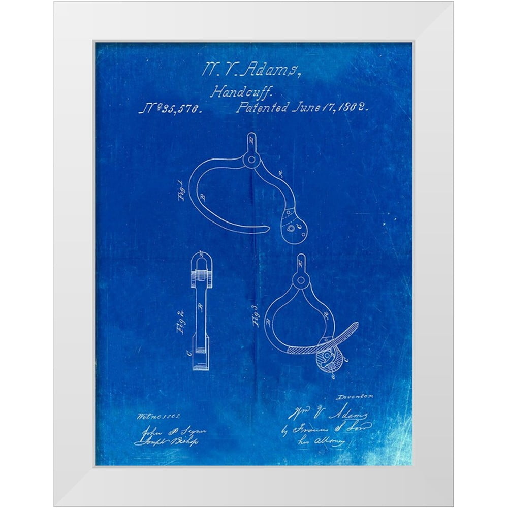 Borders, Cole 19x24 White Modern Wood Framed Museum Art Print Titled ...