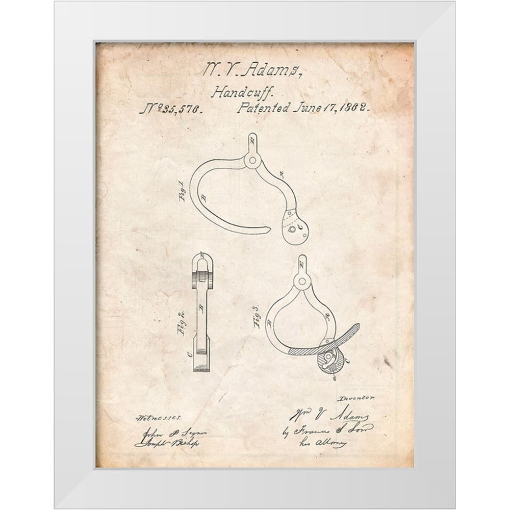 Borders, Cole 19x24 White Modern Wood Framed Museum Art Print Titled ...