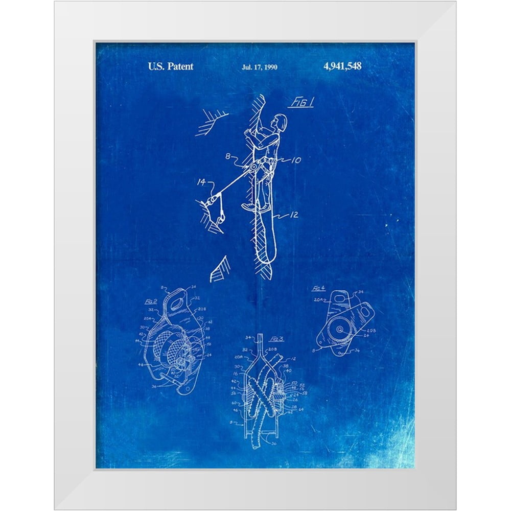 Borders, Cole 19x24 White Modern Wood Framed Museum Art Print Titled ...