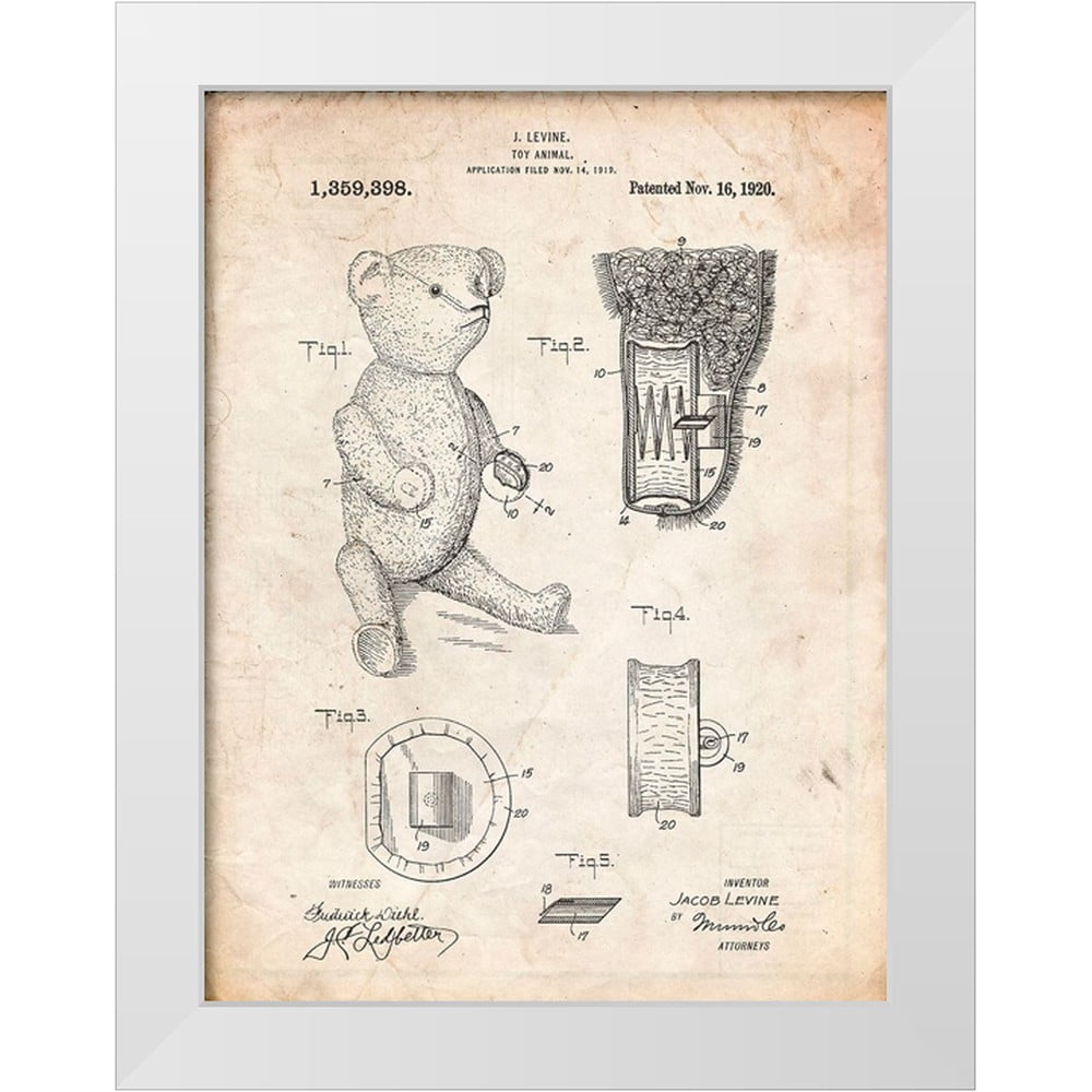 Borders, Cole 19x24 White Modern Wood Framed Museum Art Print Titled ...