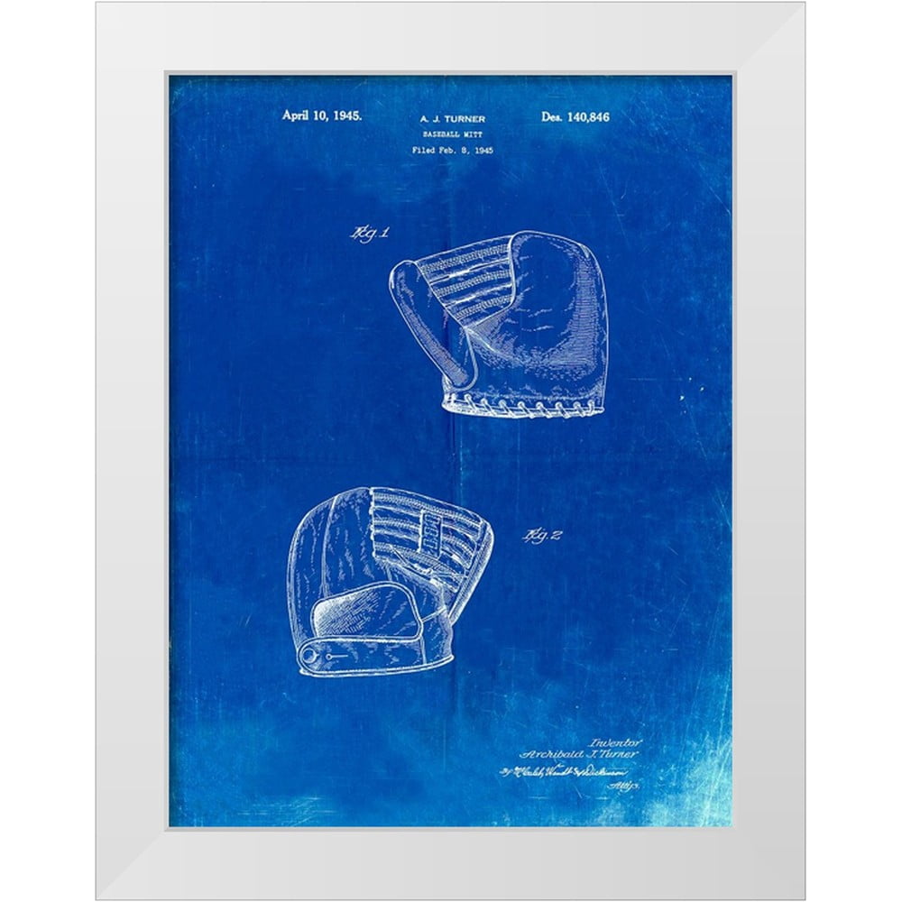 Borders, Cole 19x24 White Modern Wood Framed Museum Art Print Titled ...
