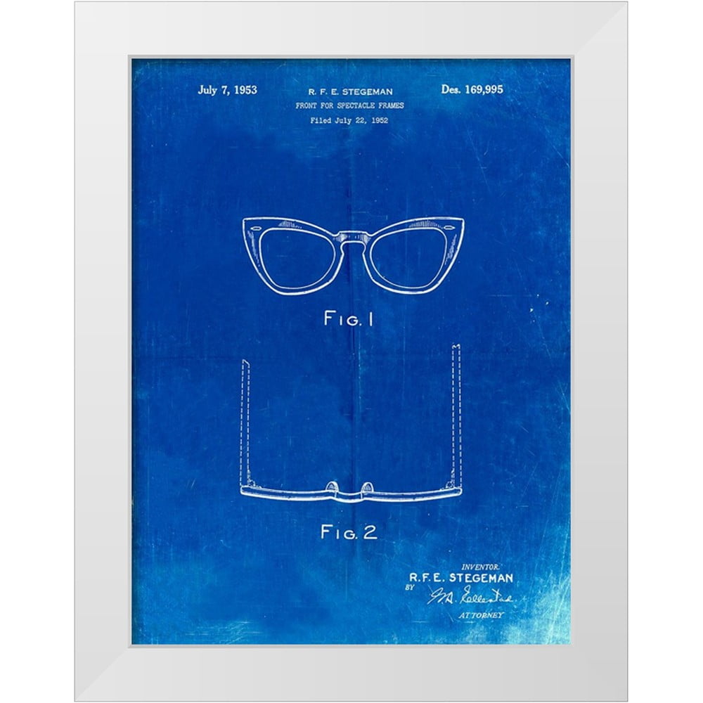 Borders, Cole 19x24 White Modern Wood Framed Museum Art Print Titled ...