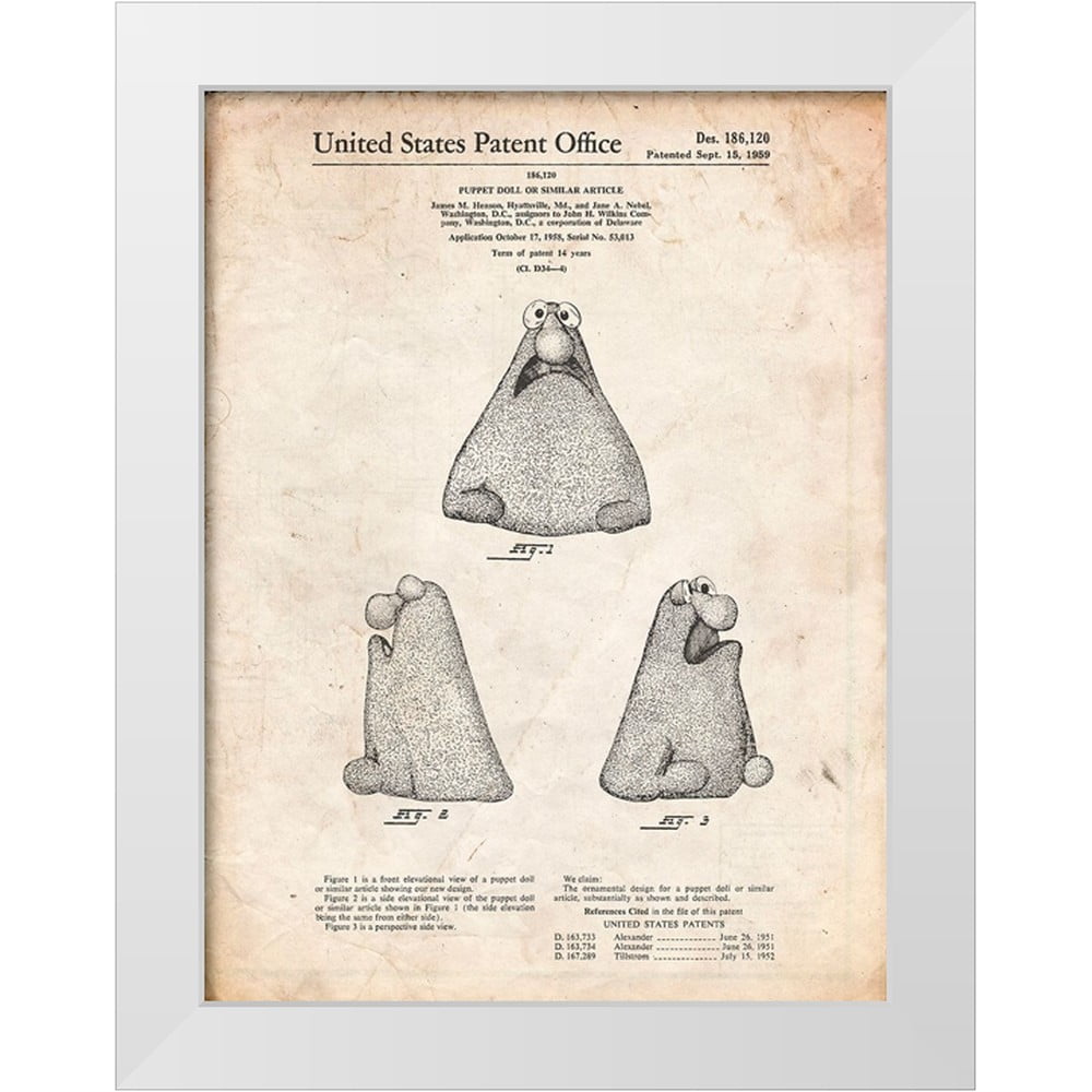 Borders, Cole 19x24 White Modern Wood Framed Museum Art Print Titled ...