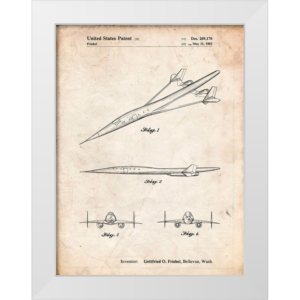 Borders, Cole 19x24 White Modern Wood Framed Museum Art Print Titled - PP751-Vintage Parchment ...