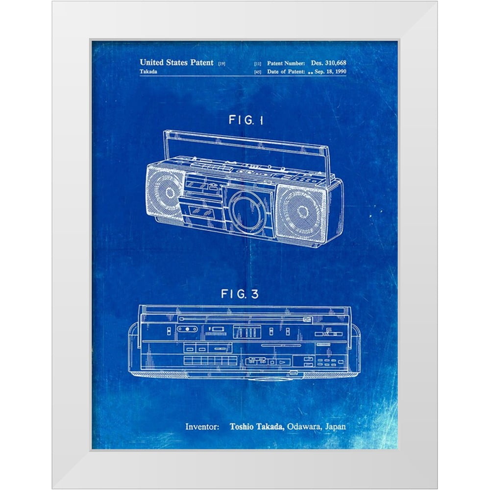 Borders, Cole 19x24 White Modern Wood Framed Museum Art Print Titled ...