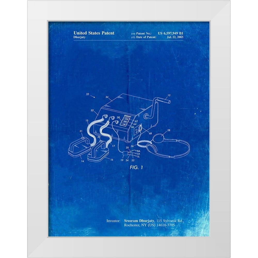 Borders, Cole 19x24 White Modern Wood Framed Museum Art Print Titled ...